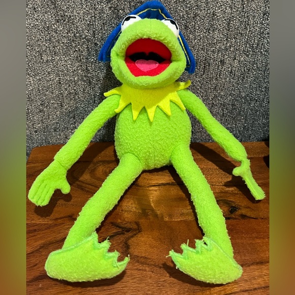 Applause | Toys | Vintage 995 Jim Henson Kermit Frog Blue Hat Poseable ...